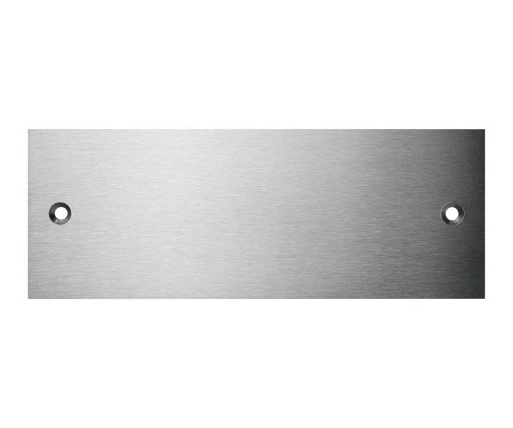 Stainless steel Door Plate 160x60mm | with bore | 545010L | Signs